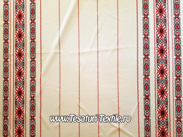 Bumbac cu motive traditionale | Tesaturi Textile