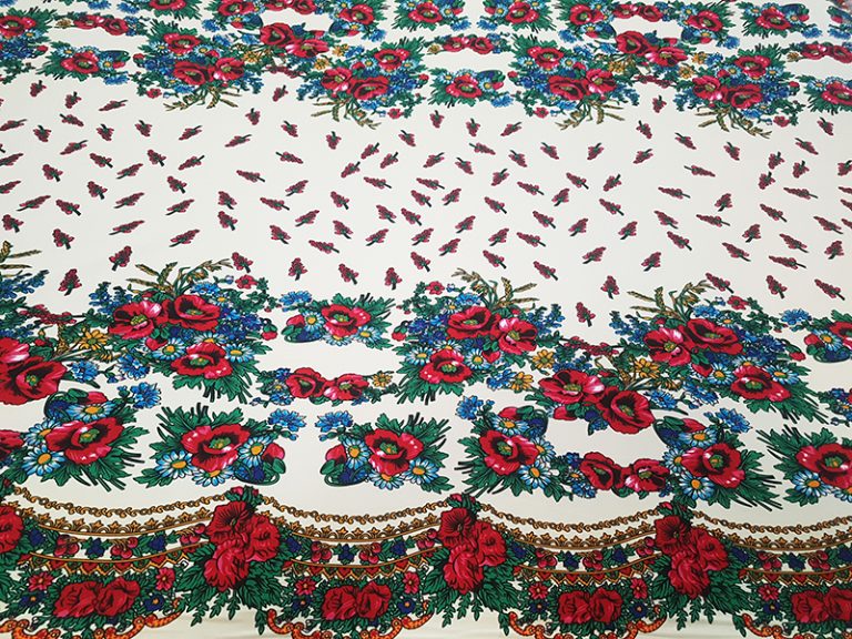 Bumbac cu motive traditionale | Tesaturi Textile